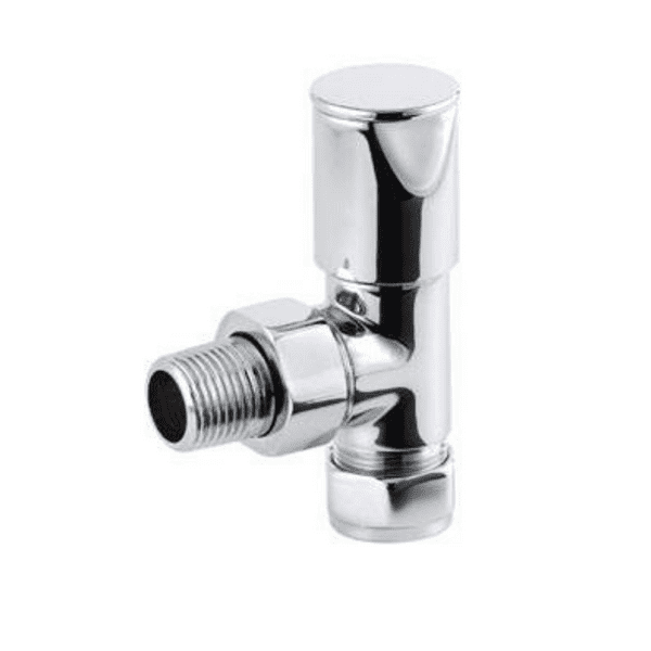 Westco Sphere Angled Radiator Valve In Chrome - Model UW01803