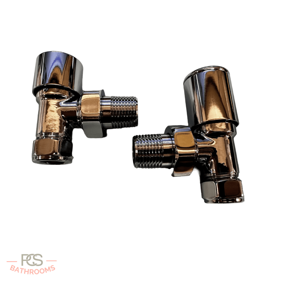 Zehnder Angled Chrome Radiator Valve Set- MODEL VALVE-SET-1-CR