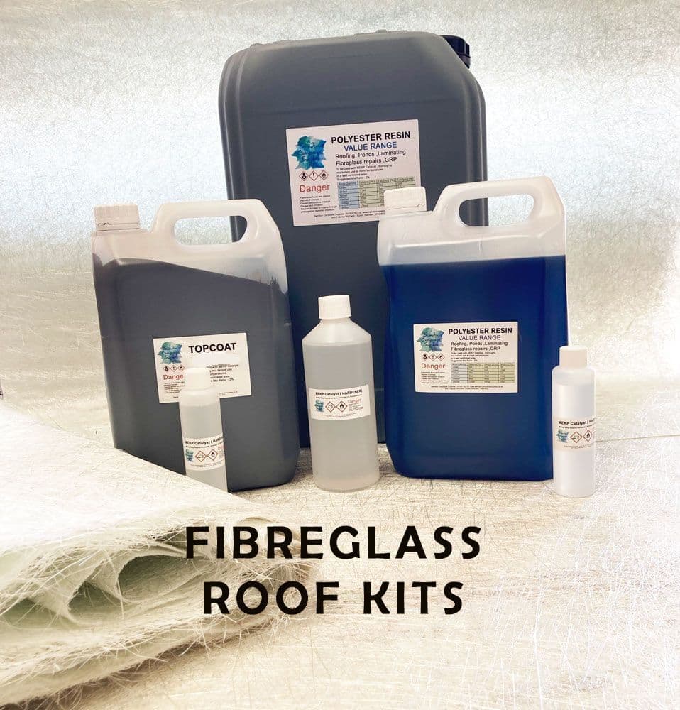 Fibreglass Roof Kit - 450g - 20 Sq Meter Kit - With or Without Tools