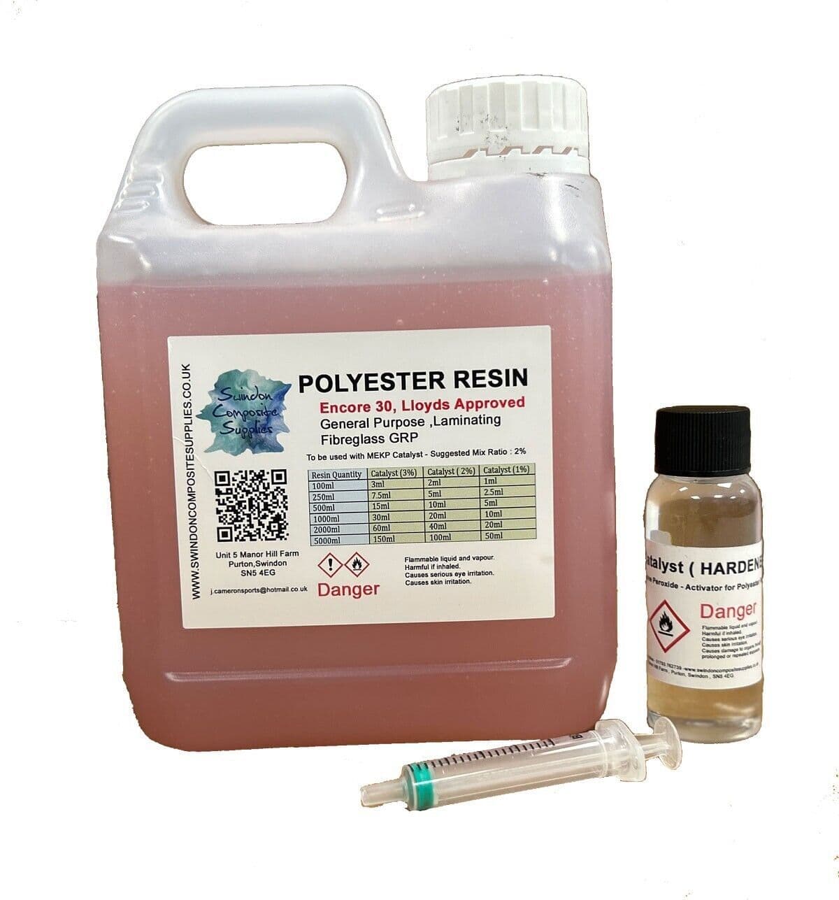 PREMIUM Fibreglass Repair Kit - Encore 30 Resin 1 0kg - 1 Sq M Matt ...