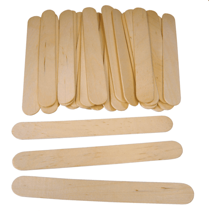 Wooden Mixing Sticks - 100 Pack