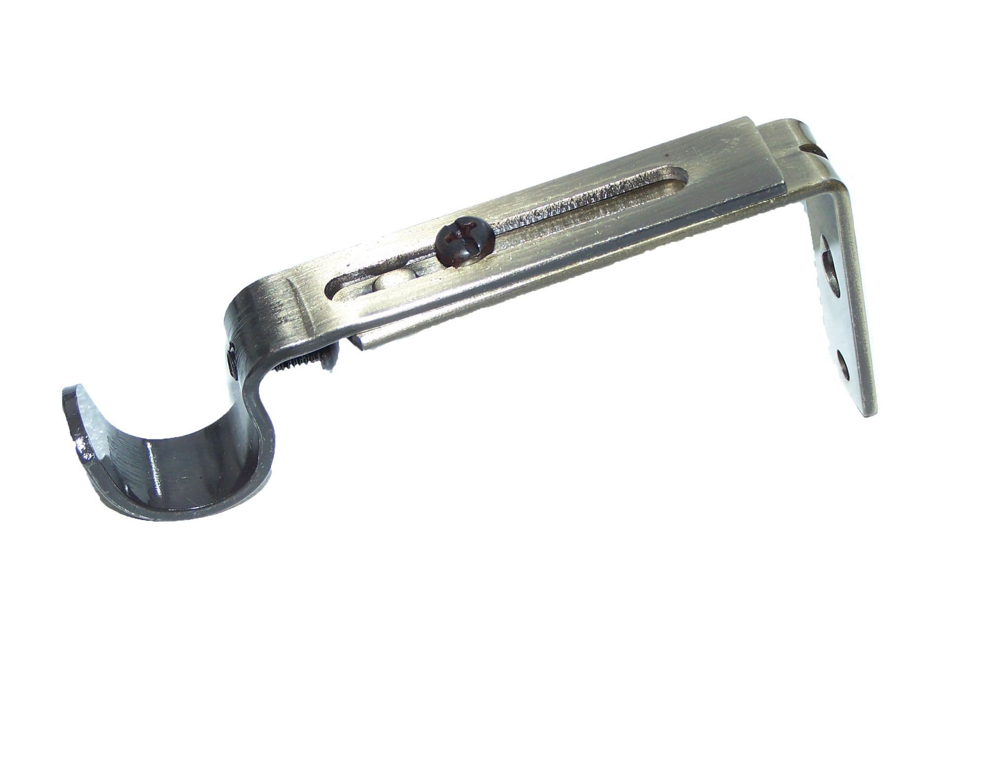 16/19mm Antique Brass Adjustable Curtain Pole Rod Brackets 1 2 3 brackets