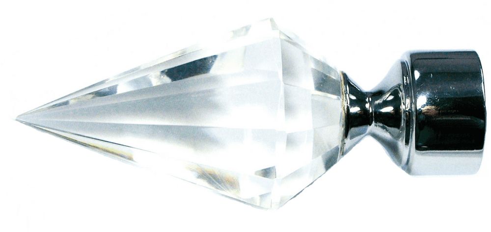 Crystal Finial Curtain Rods Curtain Rod Crystal Finials | Crystal