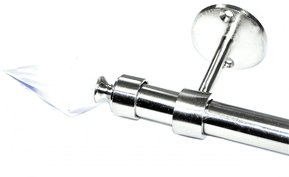 16/19mm Stainless Steel Extendable Eyelet Ceiling Pole with Crystal ...