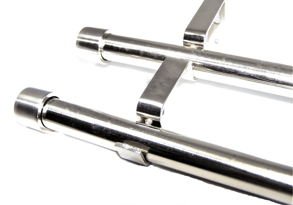 19/19mm Stainless Steel Double Extendable Eyelet Pole End Cap Finials 1 ...