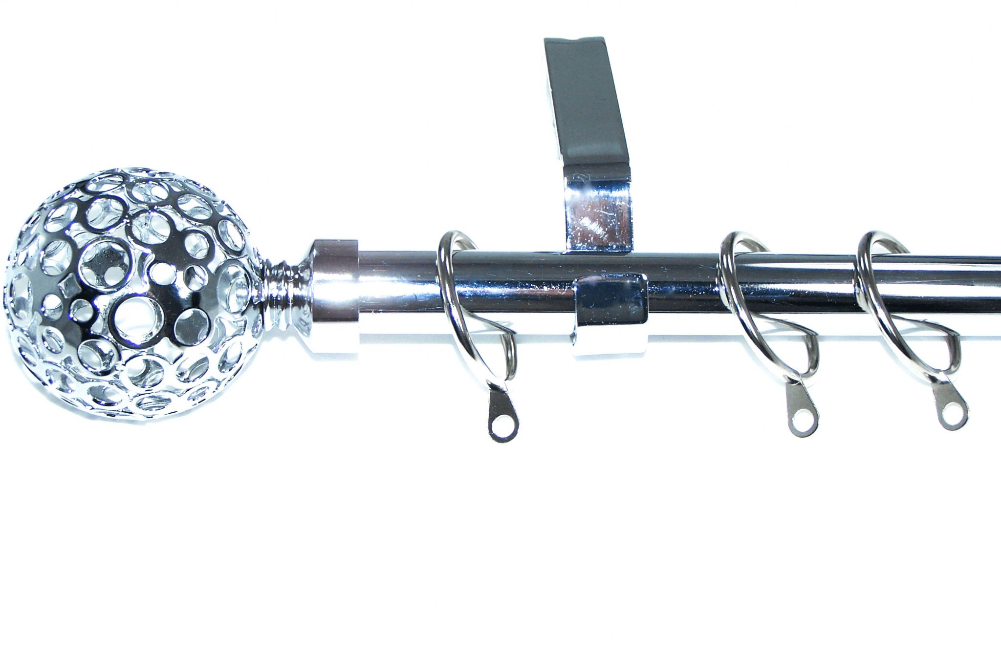 19mm Chrome Bay Window System Circle Ball Finials 2 4m 3m 3 6m 4 5m 4 ...