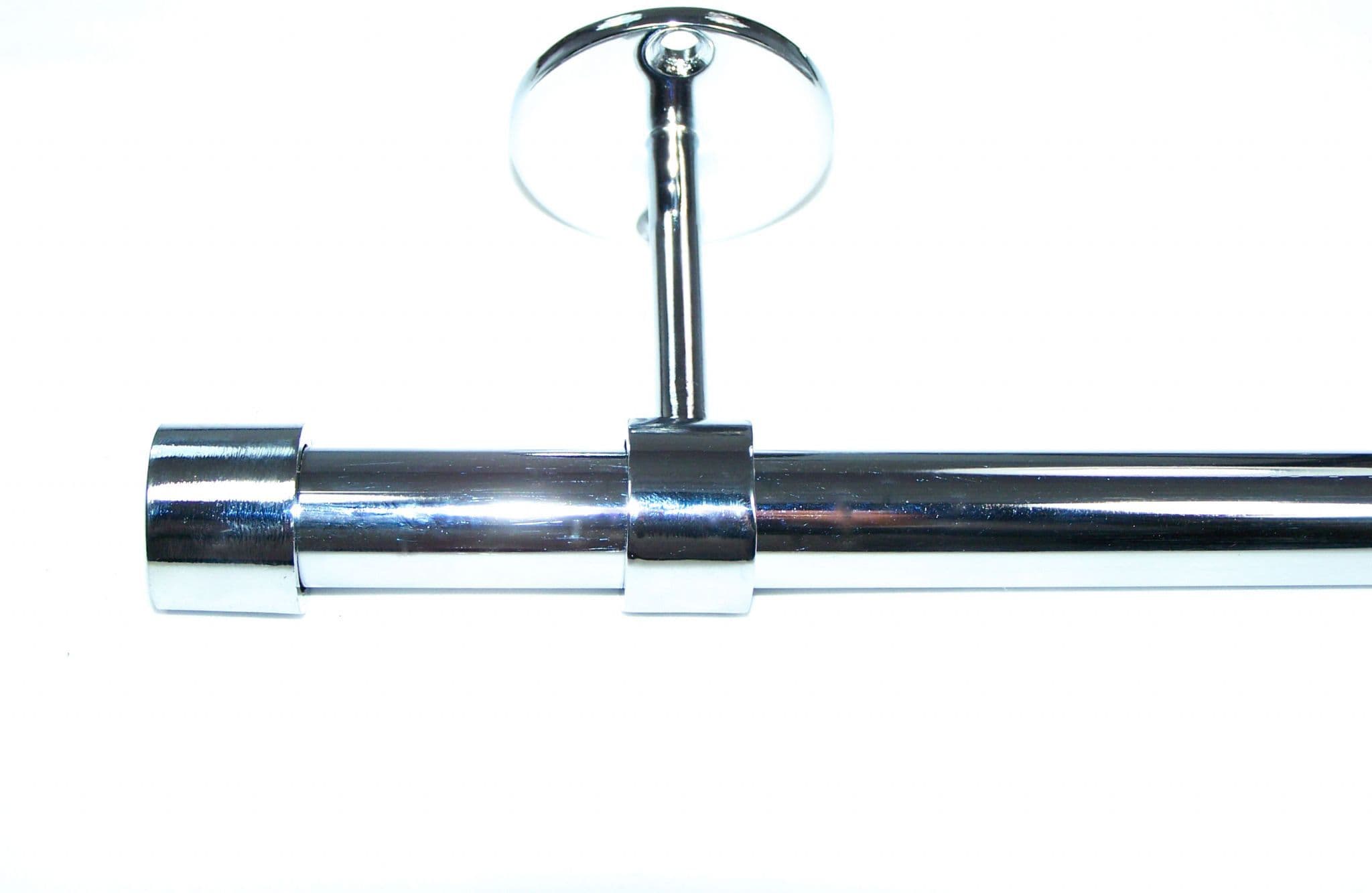 19mm Chrome Ceiling Eyelet Curtain Pole End Cap Finials