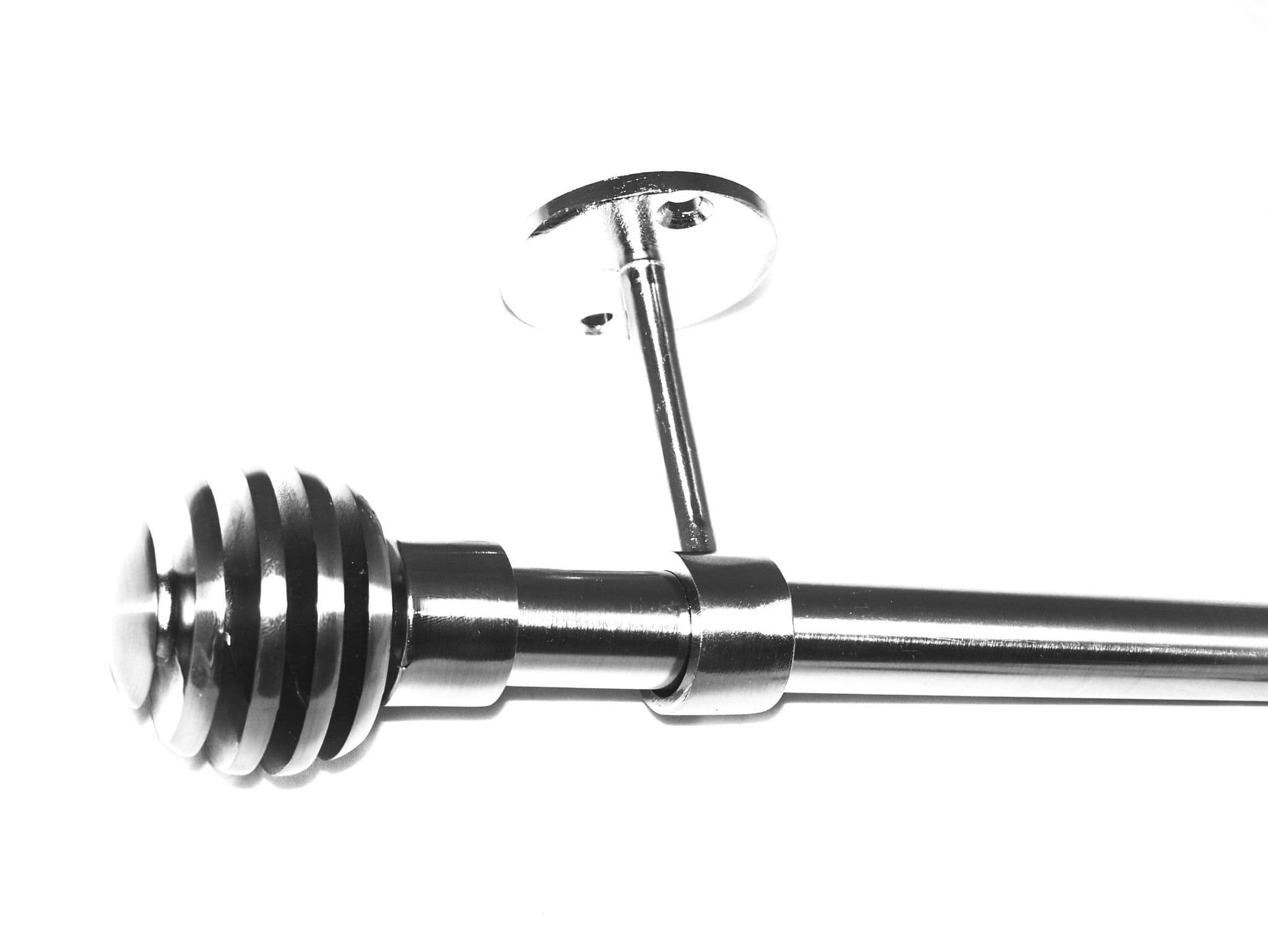 19mm Stainless Steel Ceiling Eyelet Curtain Pole System Sliced Globe ...