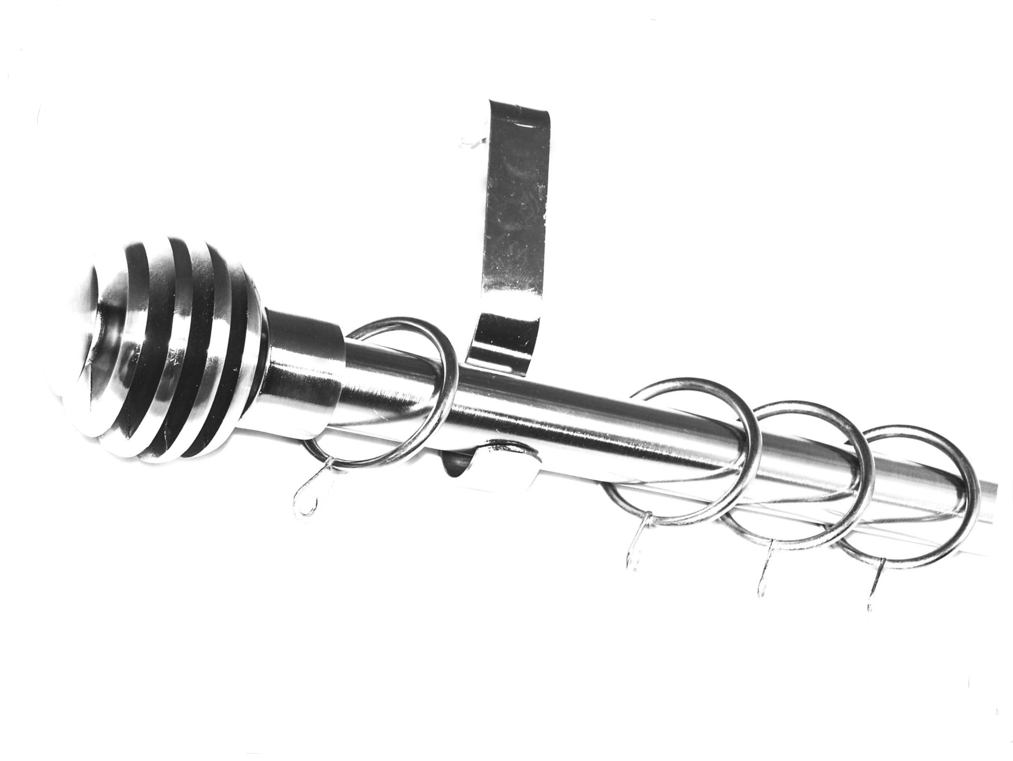 19mm Stainless Steel Curtain Pole Sliced Globe Finials