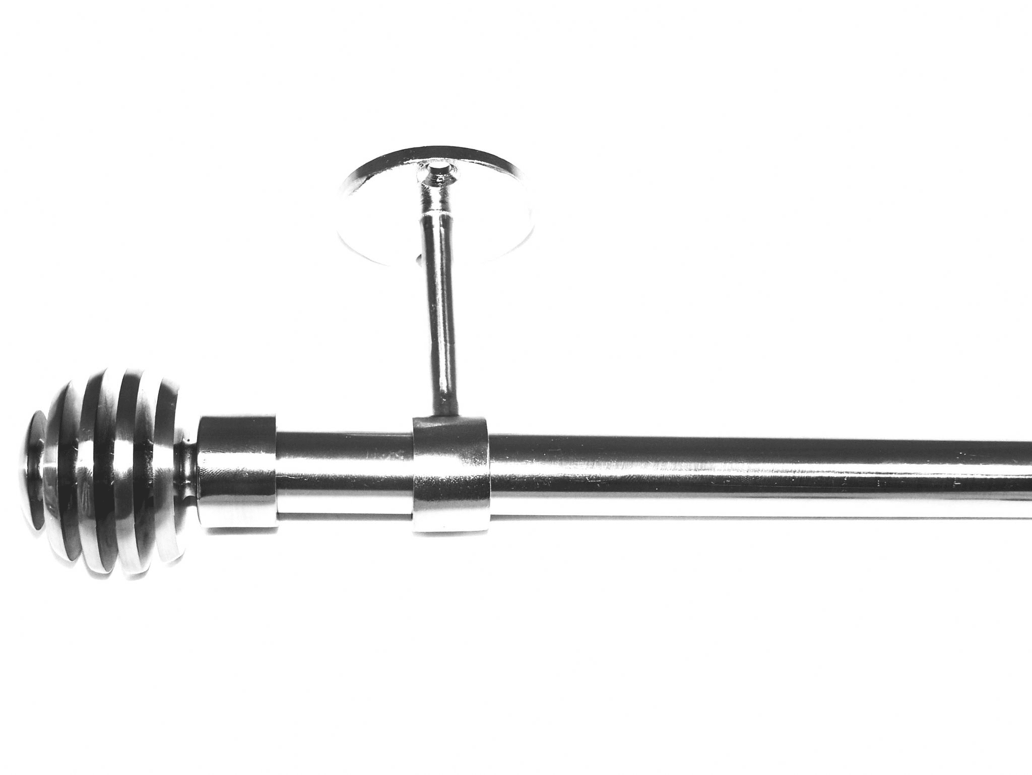 19mm Stainless Steel Eyelet Ceiling Curtain Pole System Sliced Globe ...