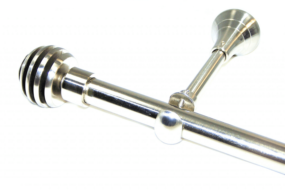 19mm Stainless Steel Eyelet Designer Extra Deep Pole Sliced Ball Finials