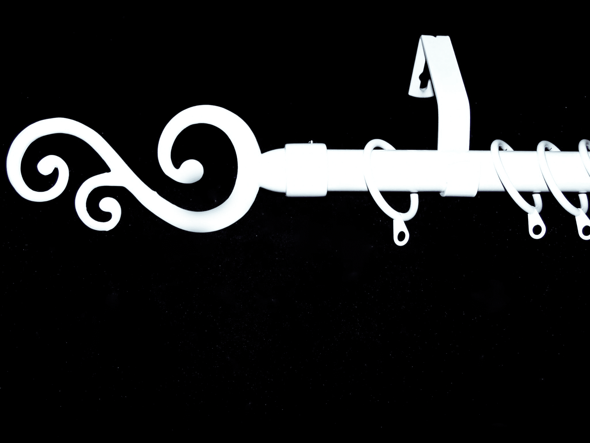 19mm White Bay Window System Swirl Finials 2 4m 3m 3 6m 4 5m 4 8m 5 4m 6m