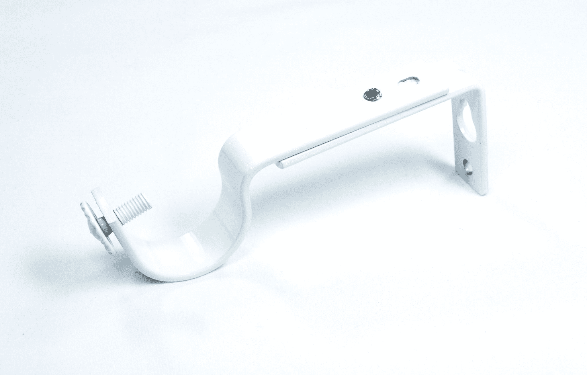 25/28mm Black Chrome White Satin Nickel A Brass Adjustable Curtain Pole ...