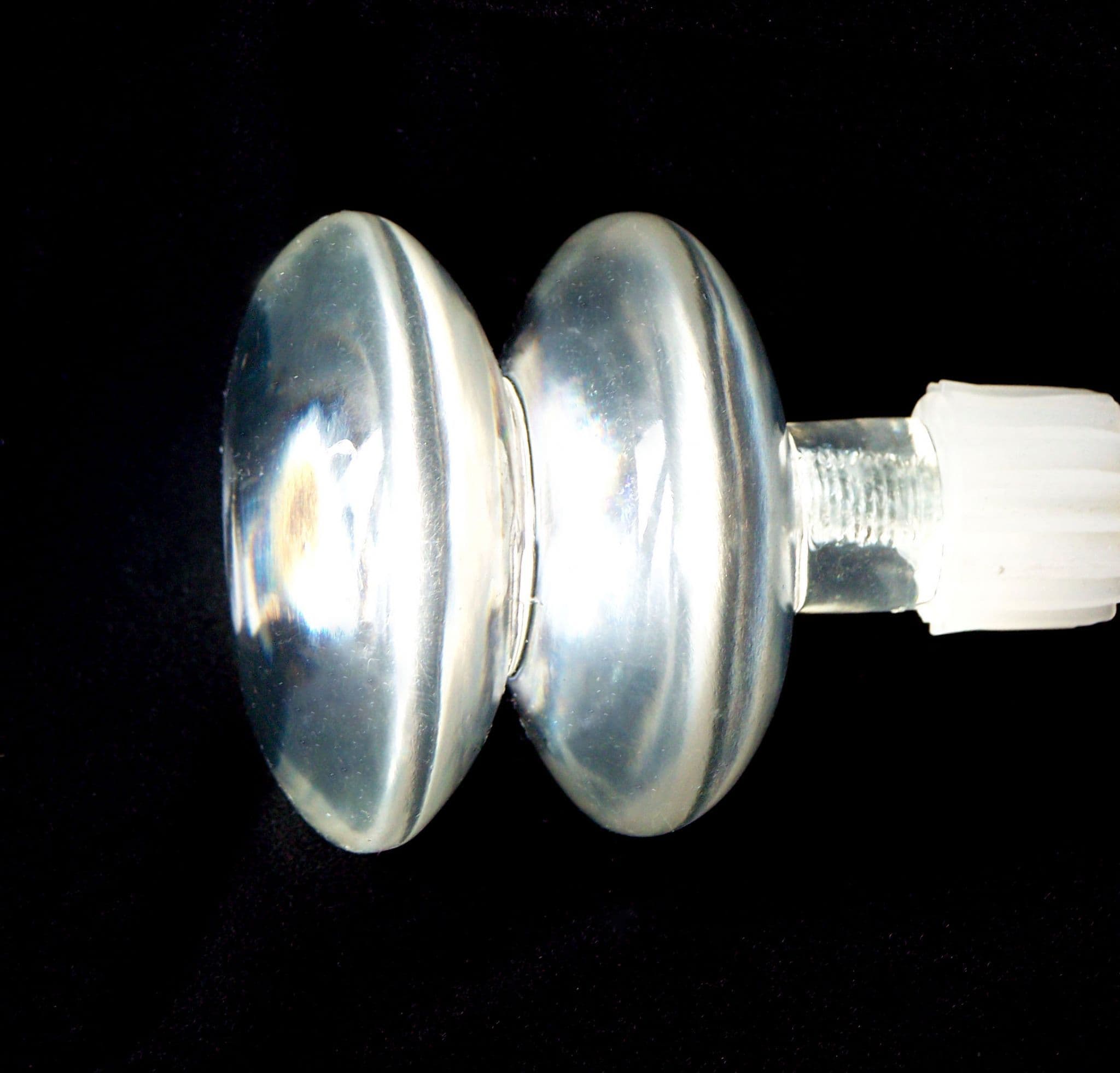 28mm Acrylic Double Disc Design Curtain Pole Finials