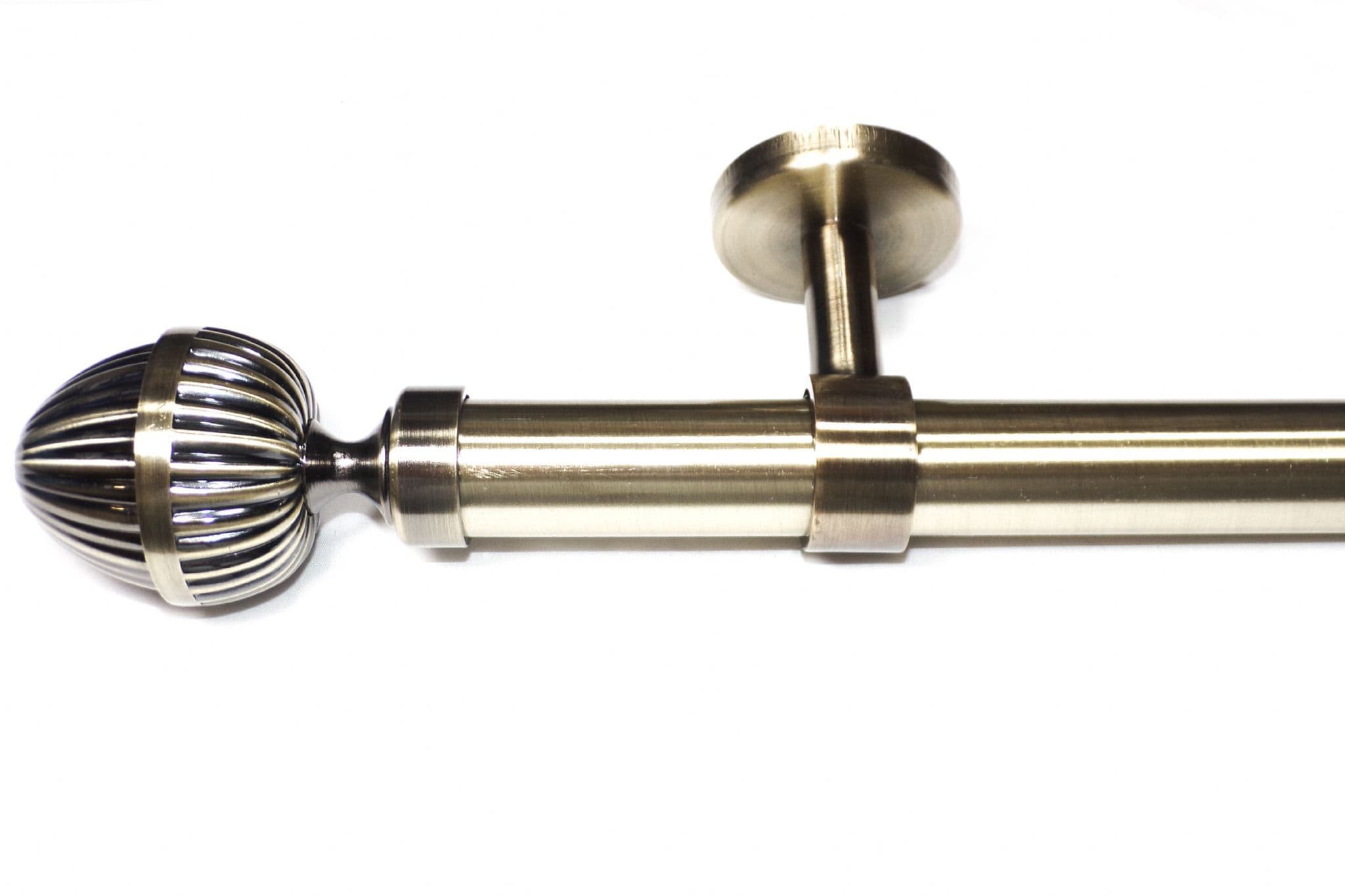 28mm Antique Brass Ceiling Eyelet Pole Acorn Finials