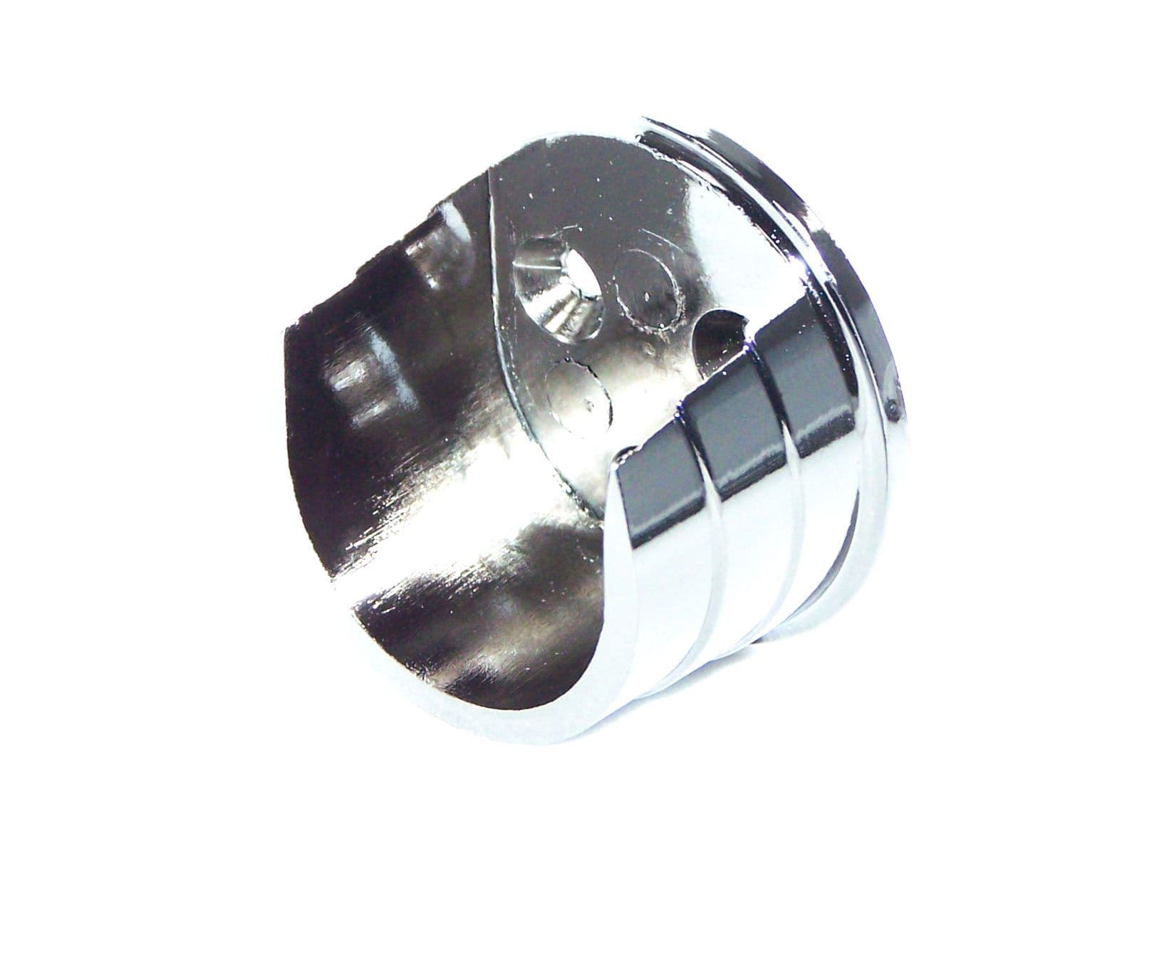 28mm Polished Chrome Curtain Pole Recess Bracket 1 or 2