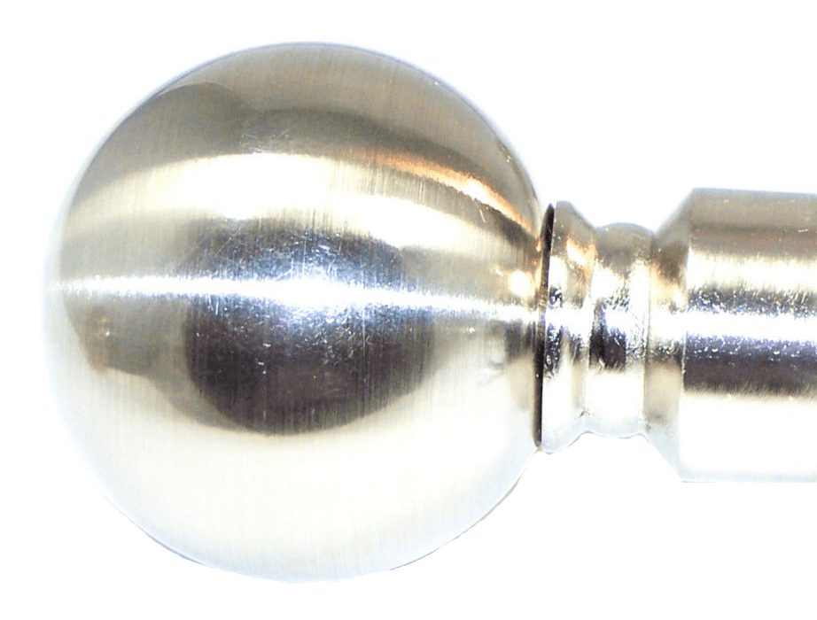 28mm Stainless Steel Metal Polished Ball Curtain Pole Finials
