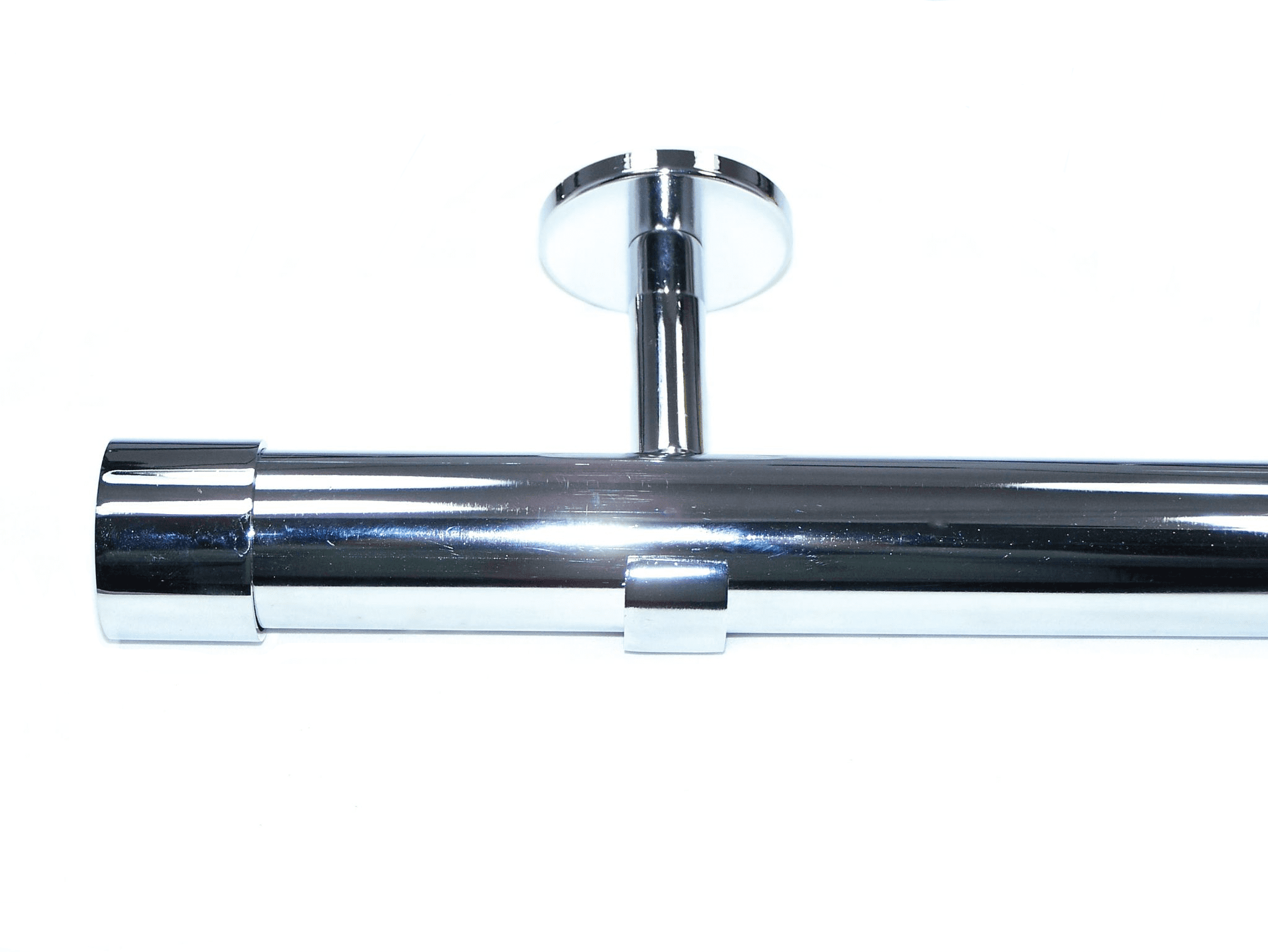 35mm IDC Chrome Eyelet Curtain Pole End Cap Finials