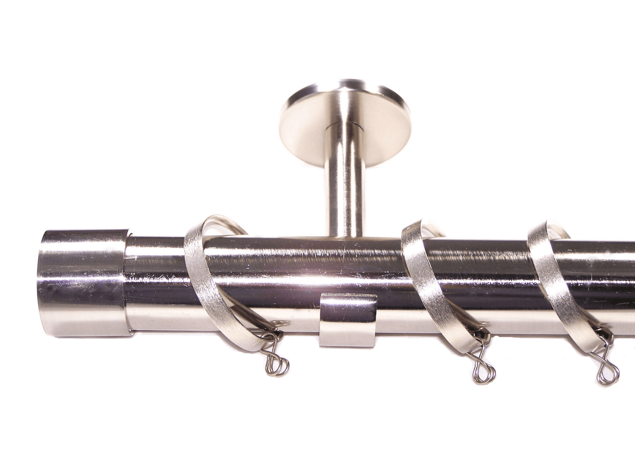 35mm IDC Stainless Steel Pole End Cap Finials FLAT Glider Rings