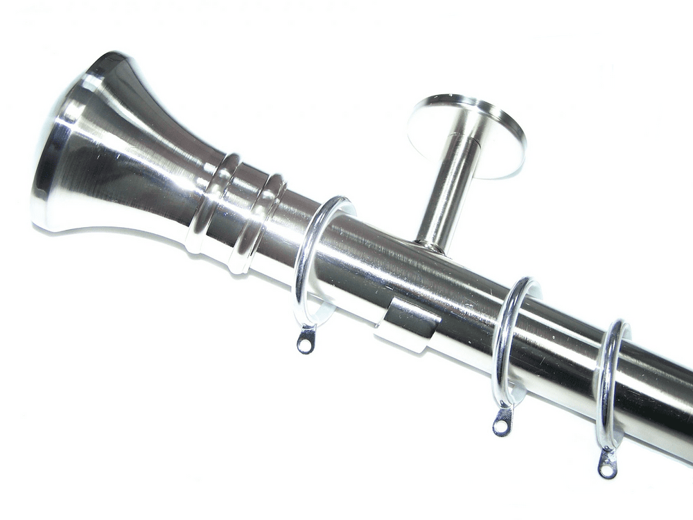 35mm IDC Stainless Steel Pole Hammerhead Finials Glider Rings