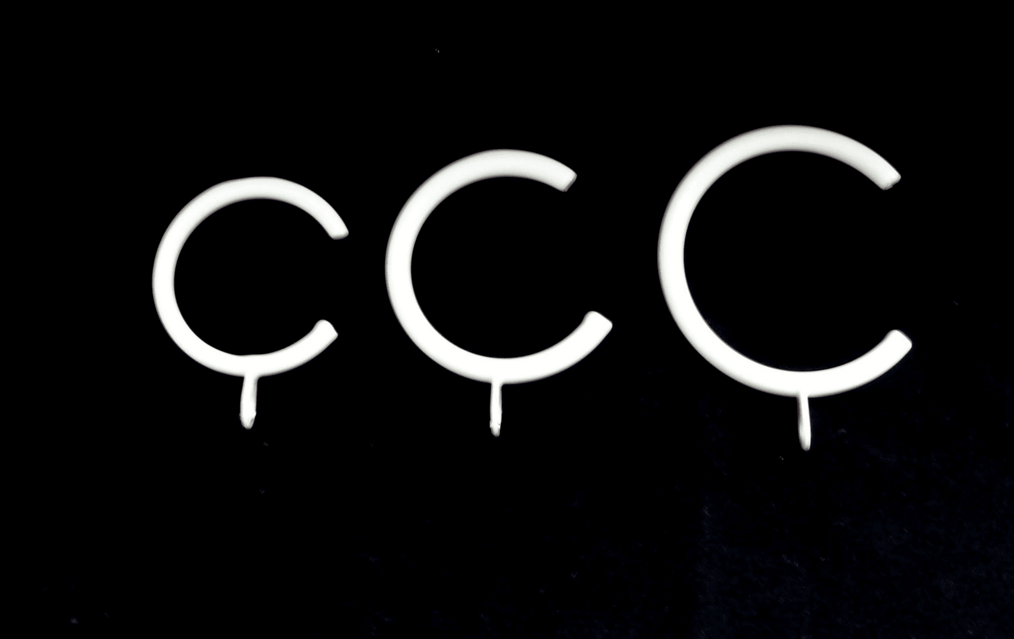 Gloss White 25mm - 28mm Metal Bay Window Passing Curtain Pole Rings C Type