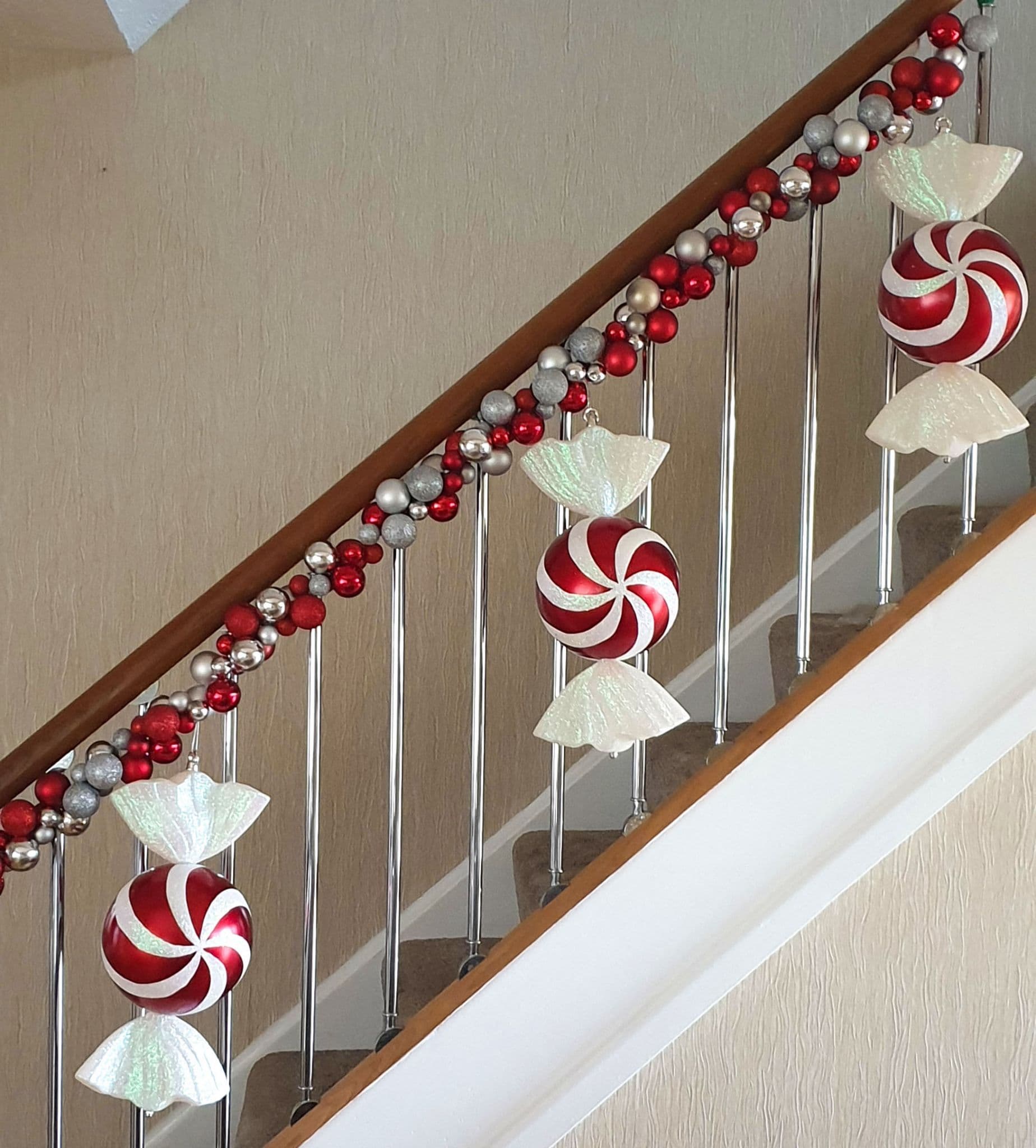 Extra Large Candy Cane Decoration Extra Large Candy Cane Etsy UK