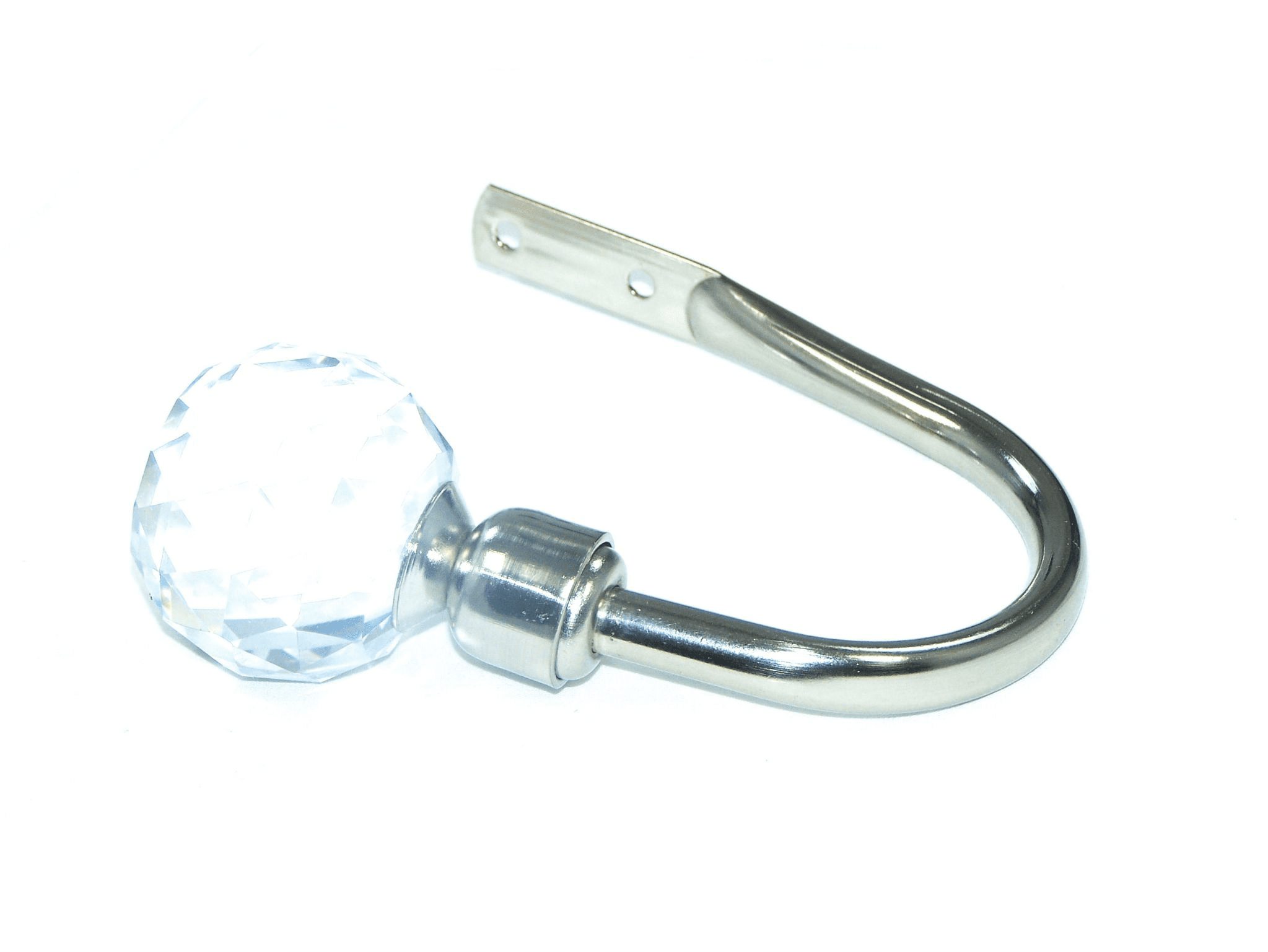 Stainless Steel Crystal Ball Curtain Tiebacks / Holdbacks