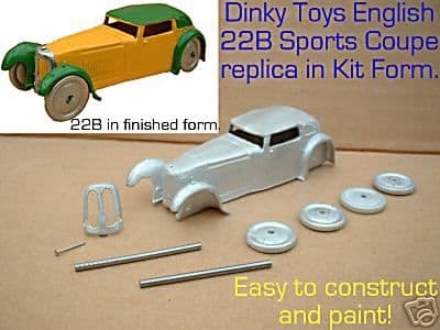 DINKY TOYS COPY MODEL 22B SPORTS COUPE IN KIT FORM