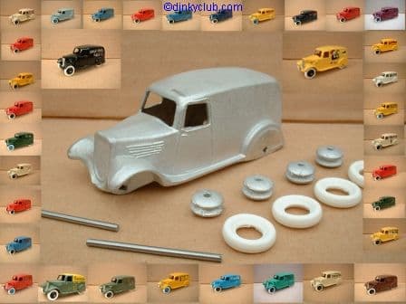 DINKY TOYS COPY MODEL 28 SERIES TYPE 2 DELIVERY VAN "EKCO" IN KIT FORM