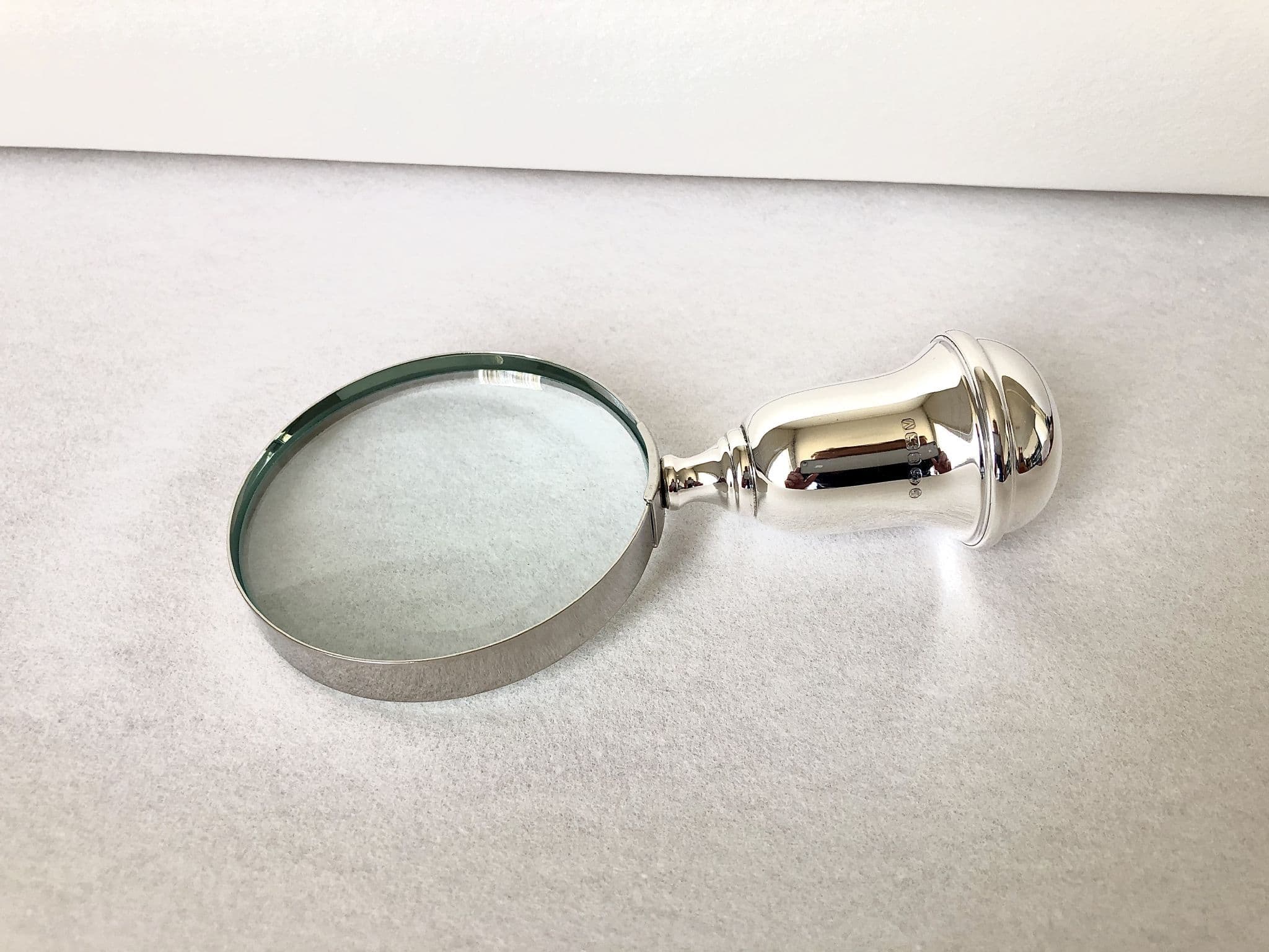 Magnifying Glass with Sterling Silver Bulbous Handle