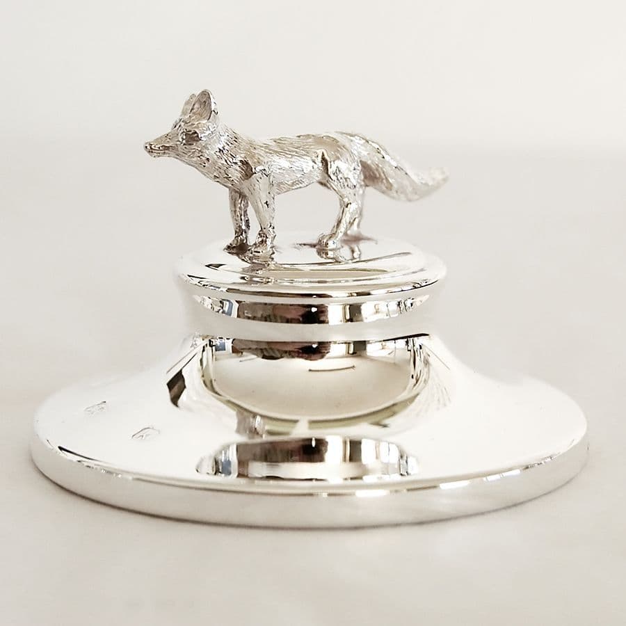 Sterling Silver Fox Paperweight