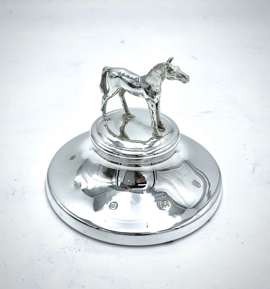 Sterling Silver Horse Paperweight