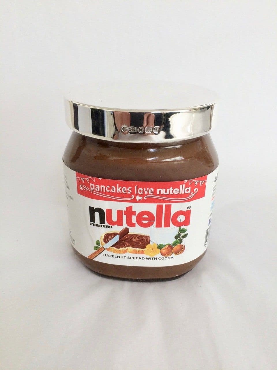 Sterling Silver nuttela lid