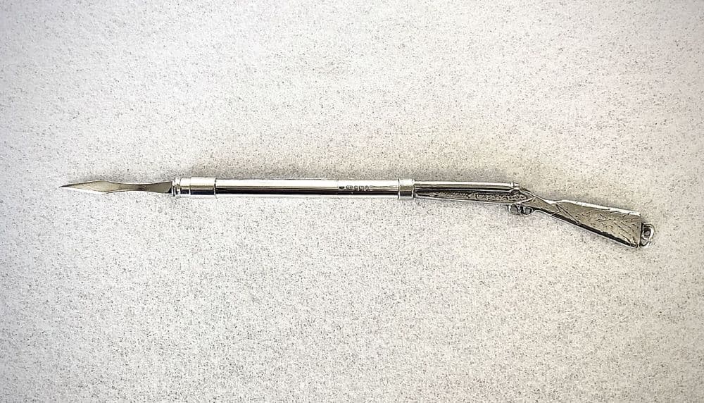 Sterling Silver Shotgun Toothpick