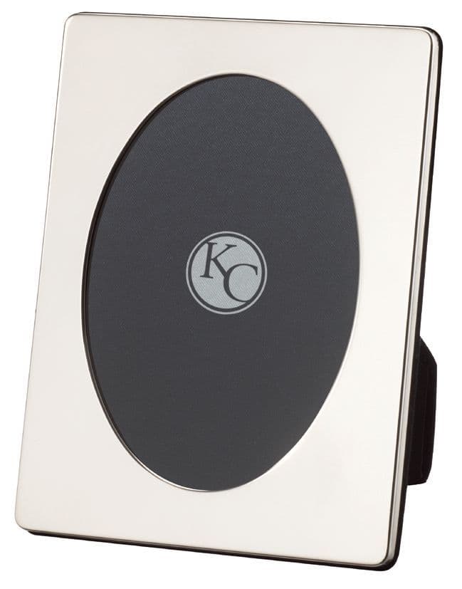 Traditional Plain Oval Photo Frame - Sterling Silver