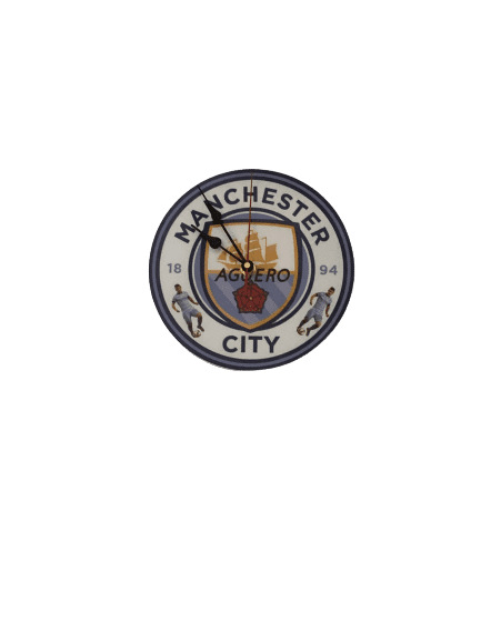 Personalised Manchester City clock can add a name if you like/other ...