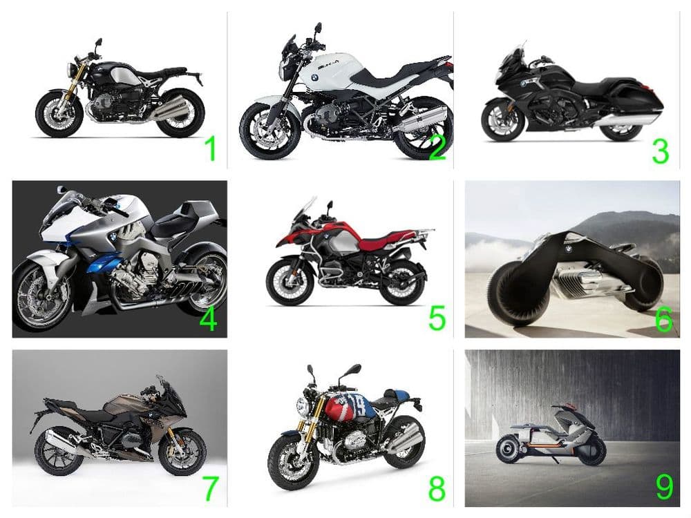 Personalised BMW Motorbike Edible Cake Topper