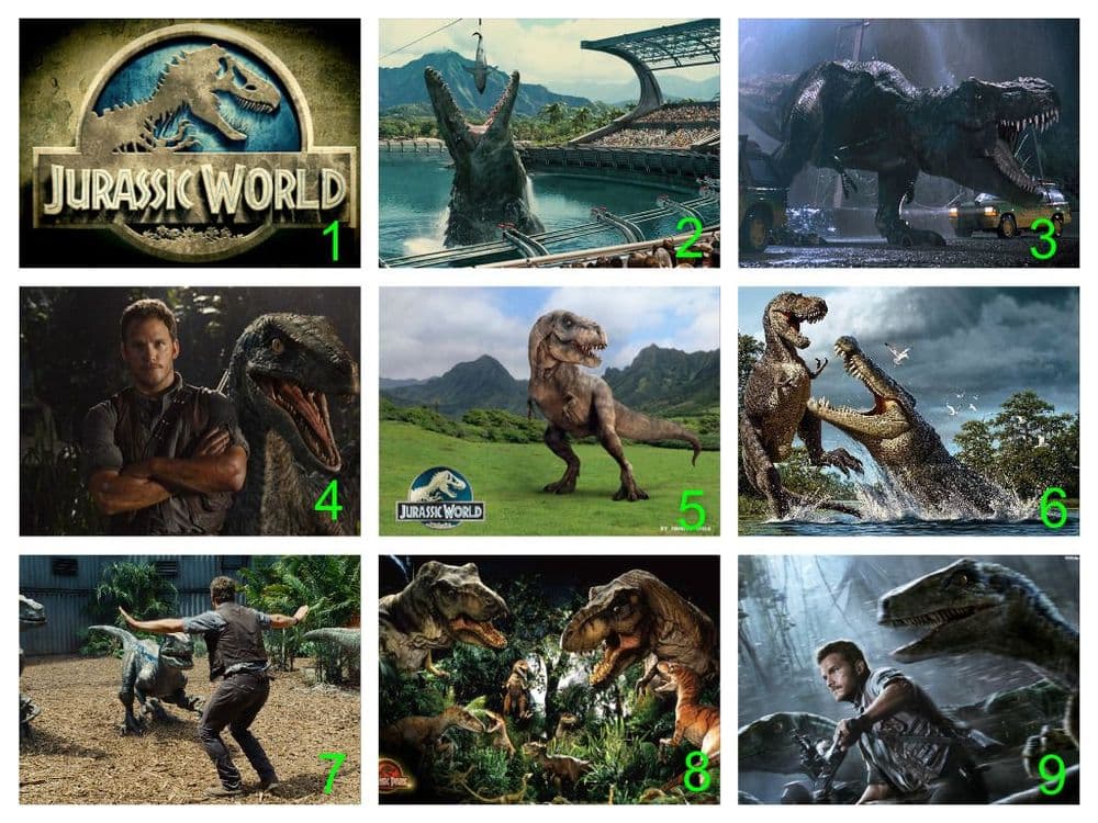 Personalised Jurassic World Edible Cake Topper