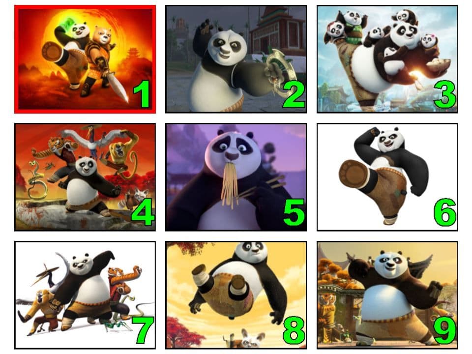 Personalised Kung Fu Panda Dragon Knight Edible Cake Topper