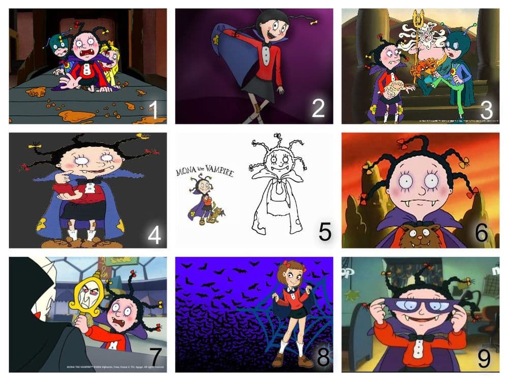 Personalised Mona The Vampire Edible Cake Topper