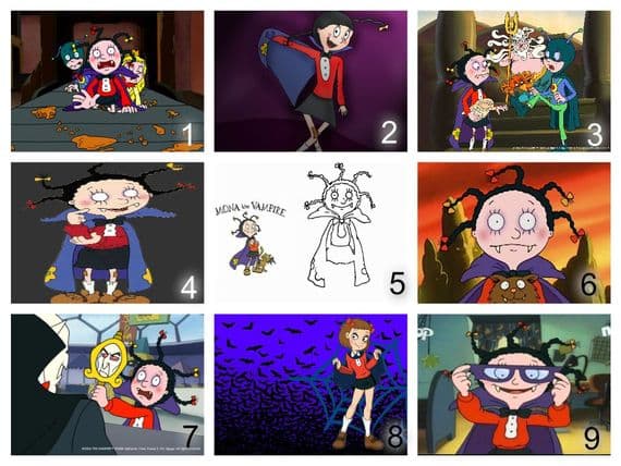 Personalised Mona The Vampire Edible Cake Topper