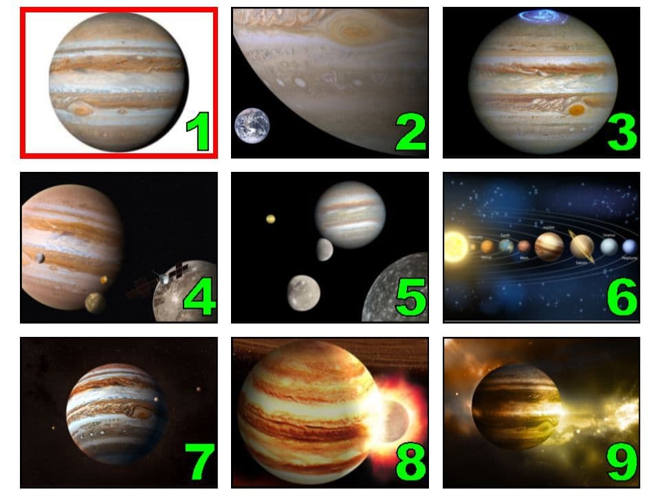 Personalised Planet Jupiter Edible Cake Topper