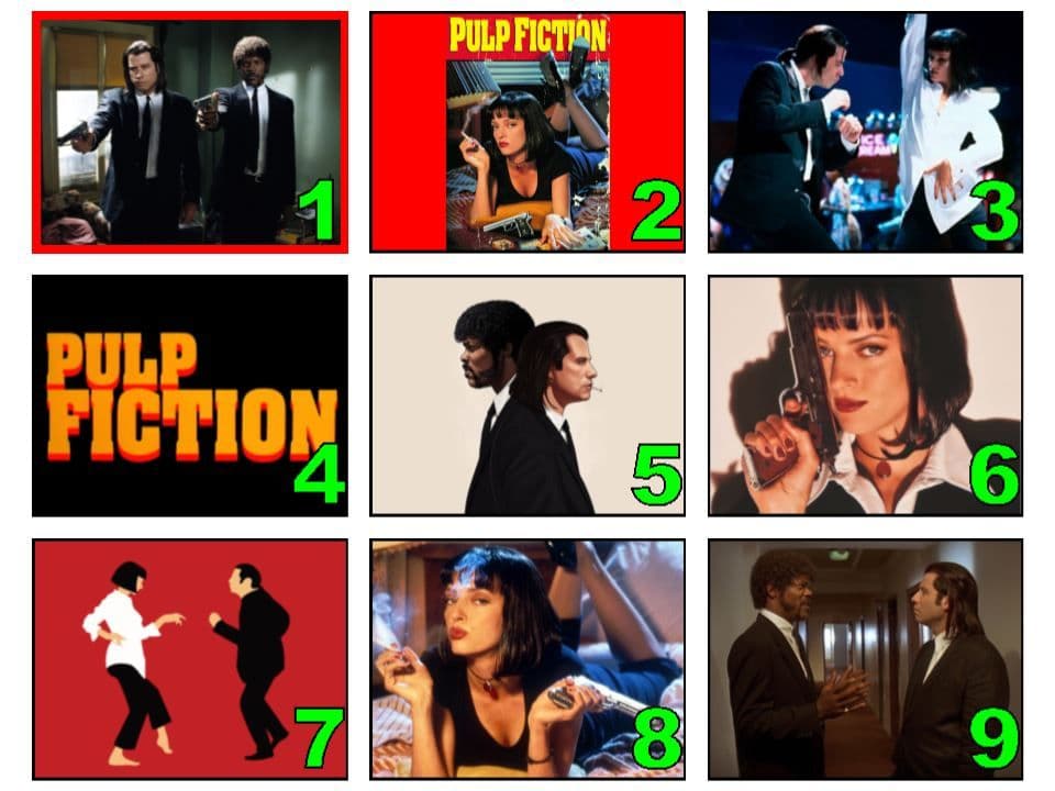 Personalised Pulp Fiction Edible Cake Topper
