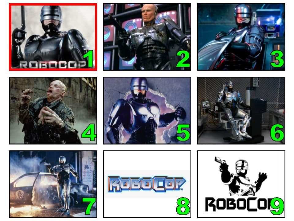 Personalised Robocop Edible Cake Topper