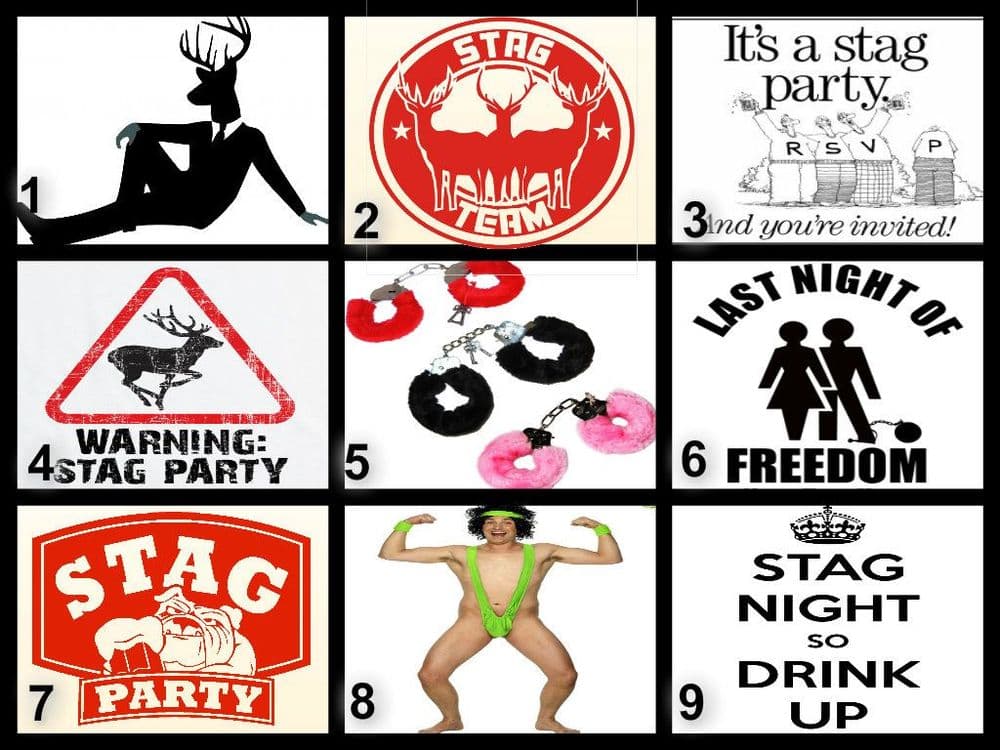 Personalised Stag Do Edible Cake Topper