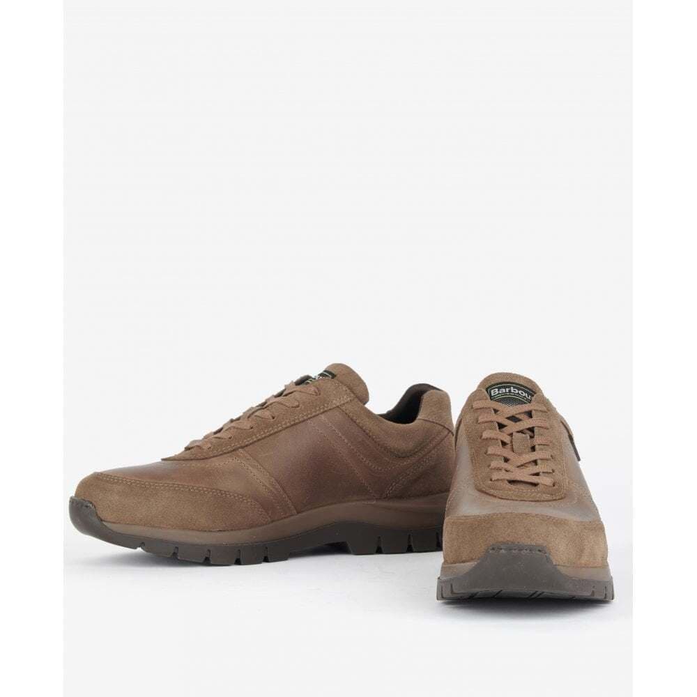 Barbour International Armstrong Leather Trainers Lace Up