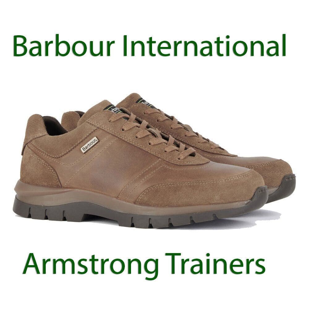 Barbour International Armstrong Leather Trainers Lace Up