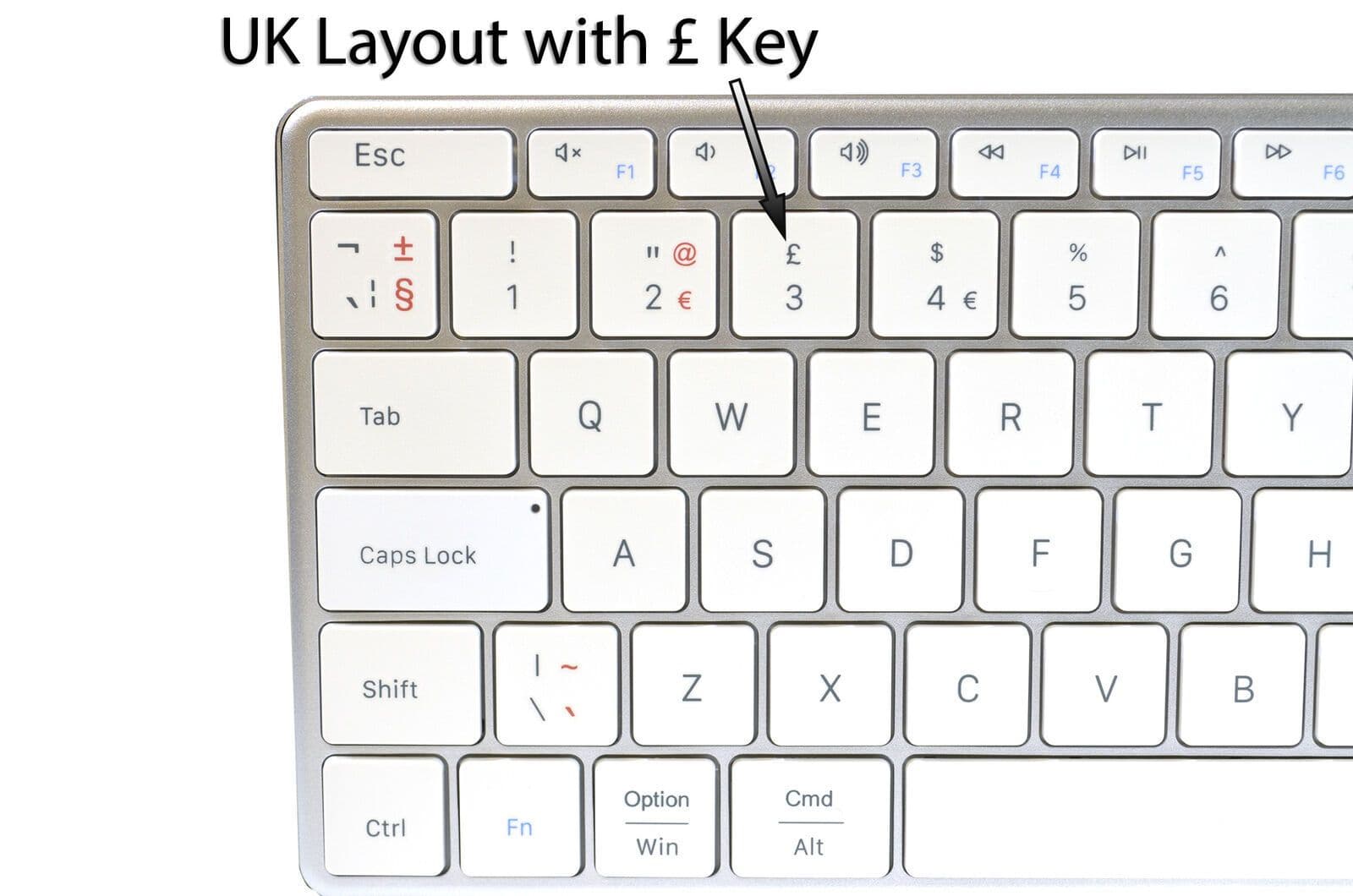 Jelly Comb 2 4GHz & Bluetooth Wireless Rechargeable Keyboard UK Layout ...