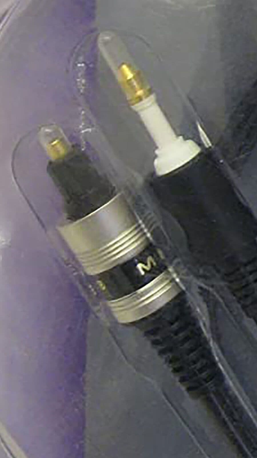 Monster Interlink Lightspeed 100 Toslink to Mini Optical Fibre Optic 1m ...