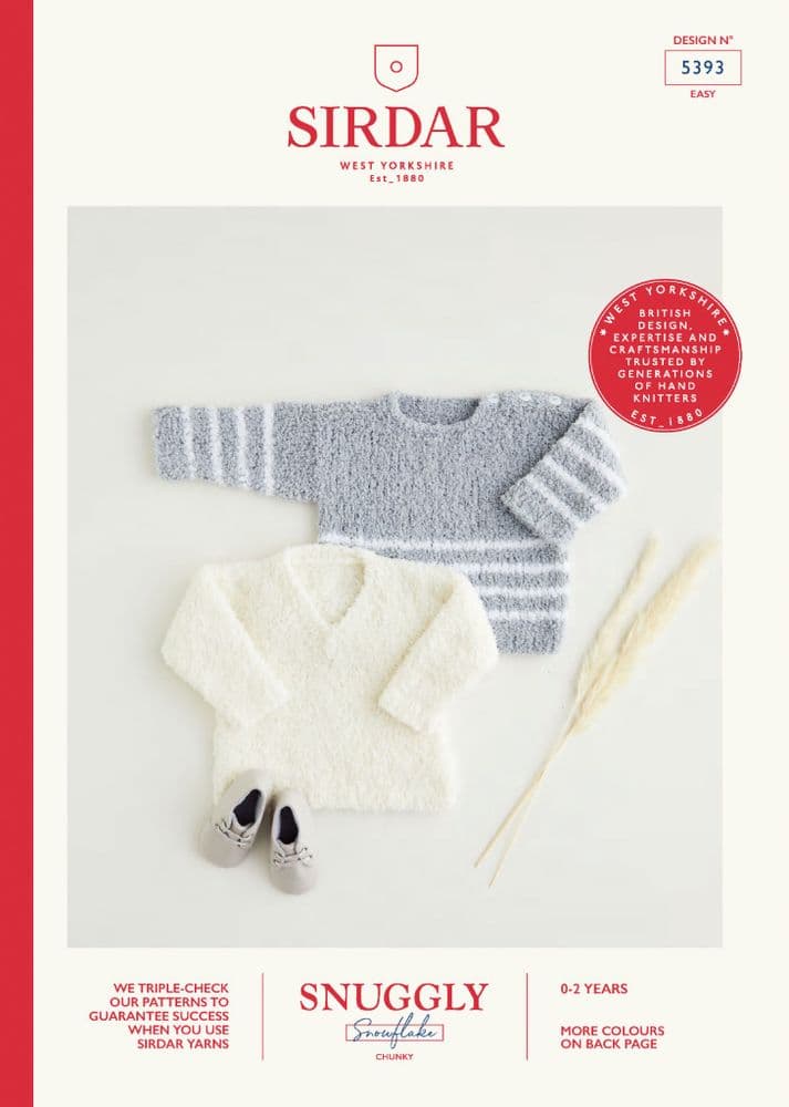 Sirdar Snuggly Snowflake Chunky Knitting Pattern - Sweaters 5393